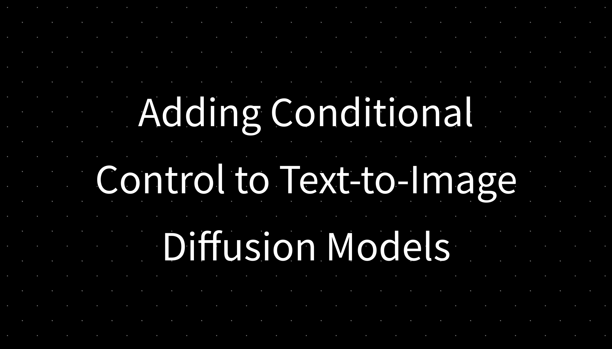 Adding Conditional Control To Text To Image Diffusion Models